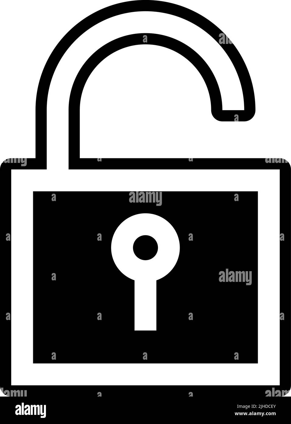 User interface unlock Stock Vector Image & Art - Alamy
