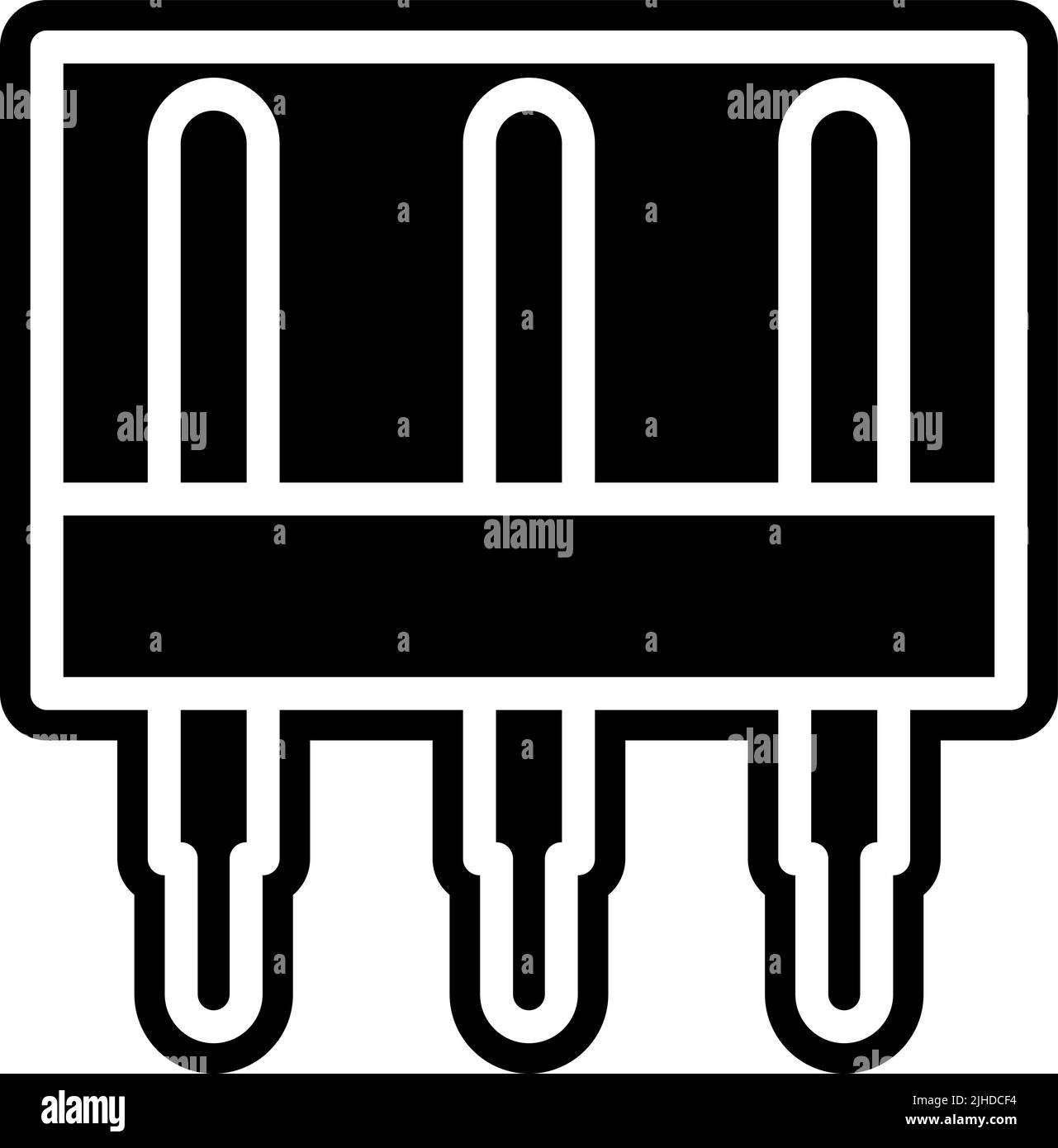Electronics components socket Stock Vector Image & Art - Alamy