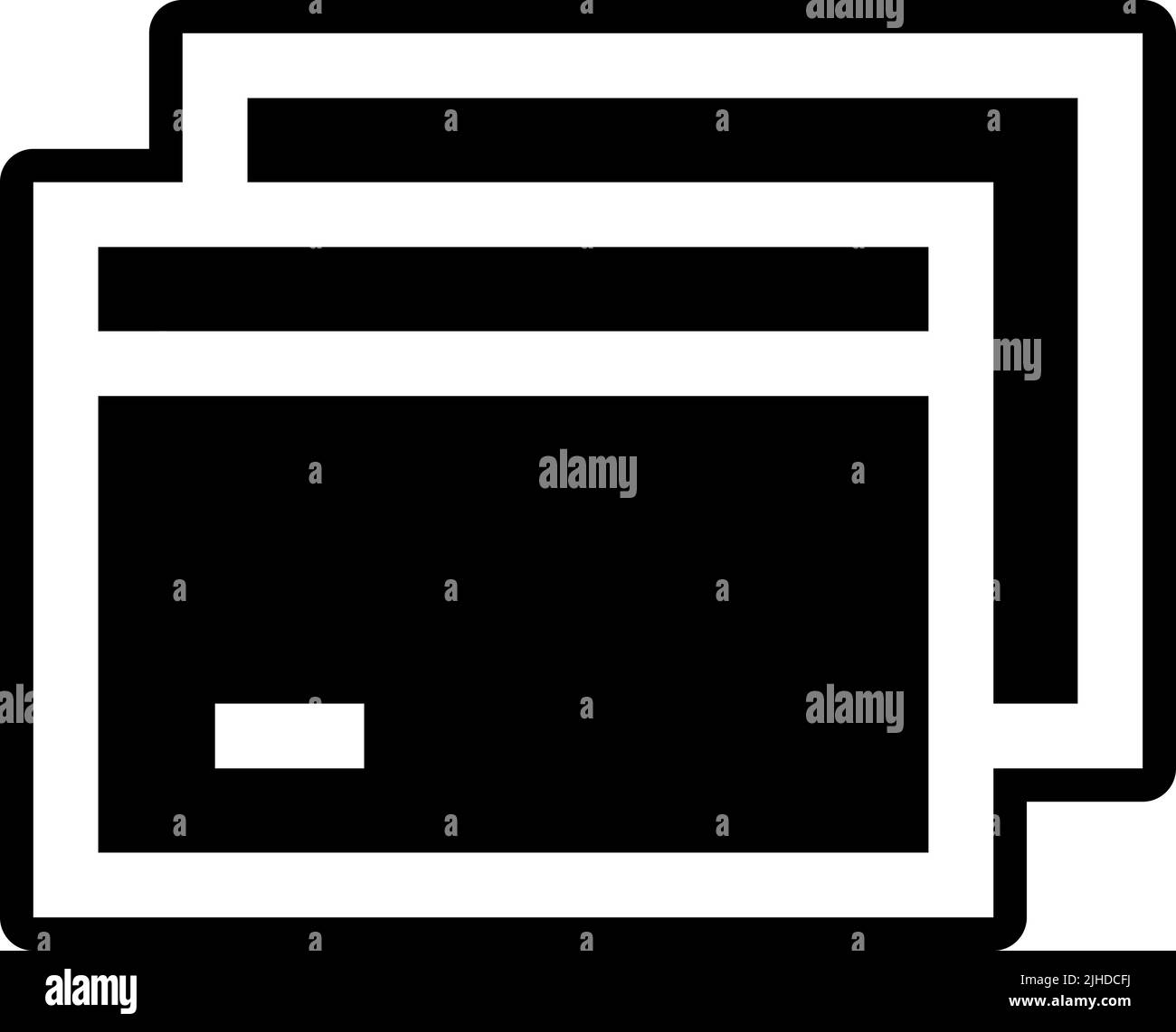 Realistic credit card template Black and White Stock Photos & Images ...