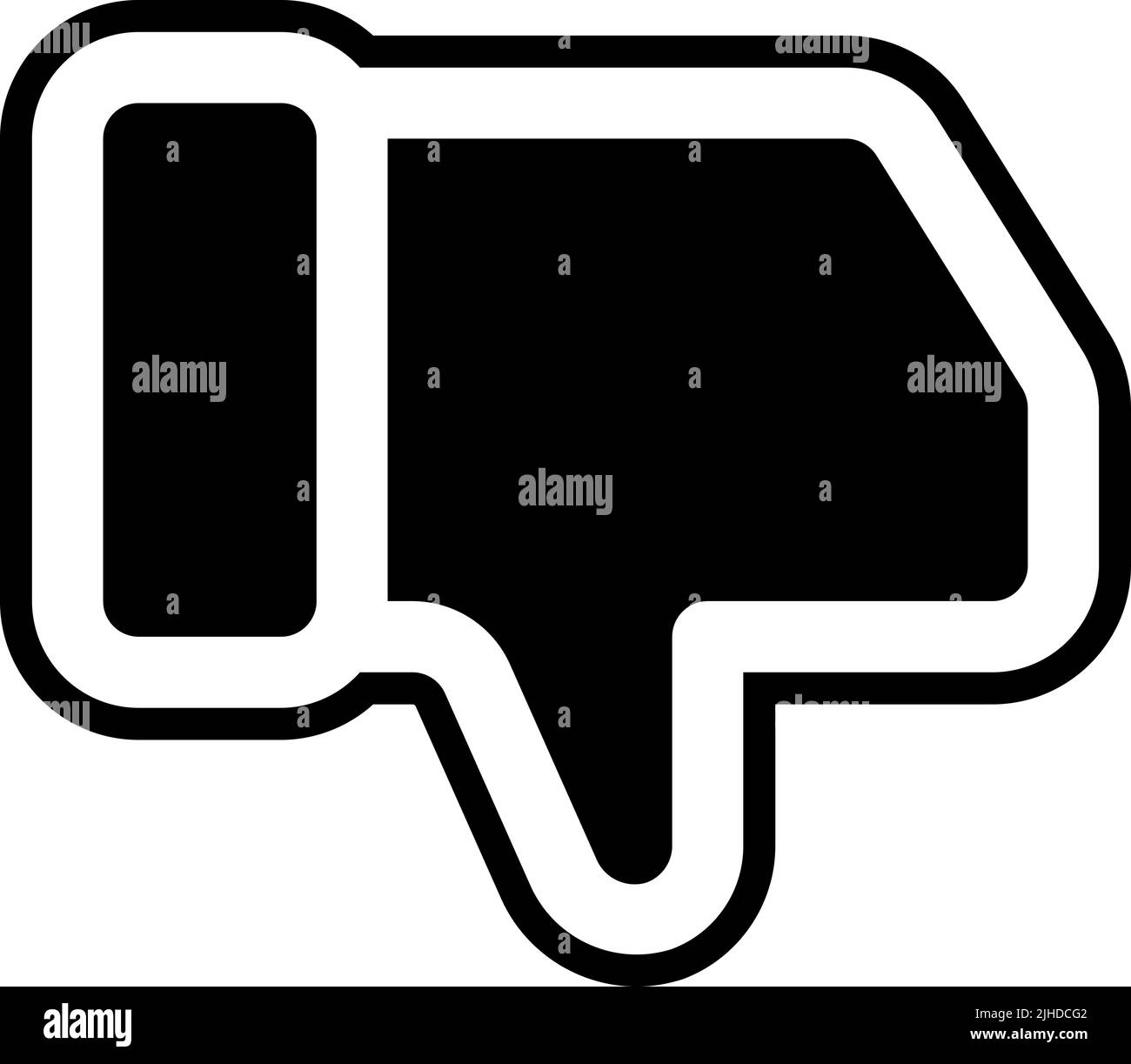 User interface dislike Stock Vector Image & Art - Alamy