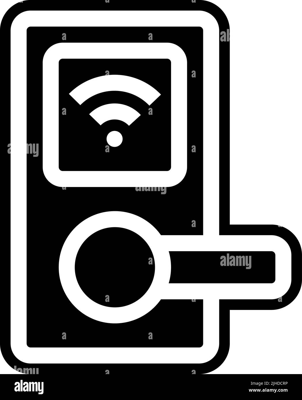 Wireless connection door lock Stock Vector Image & Art - Alamy