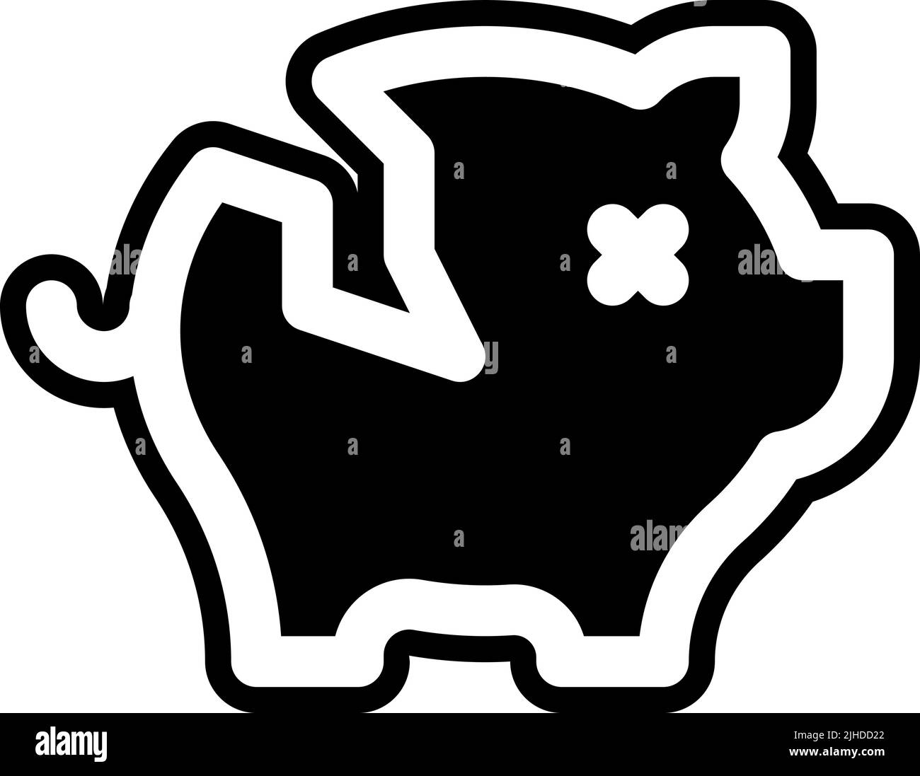 Piggy bank white hand Black and White Stock Photos & Images - Alamy
