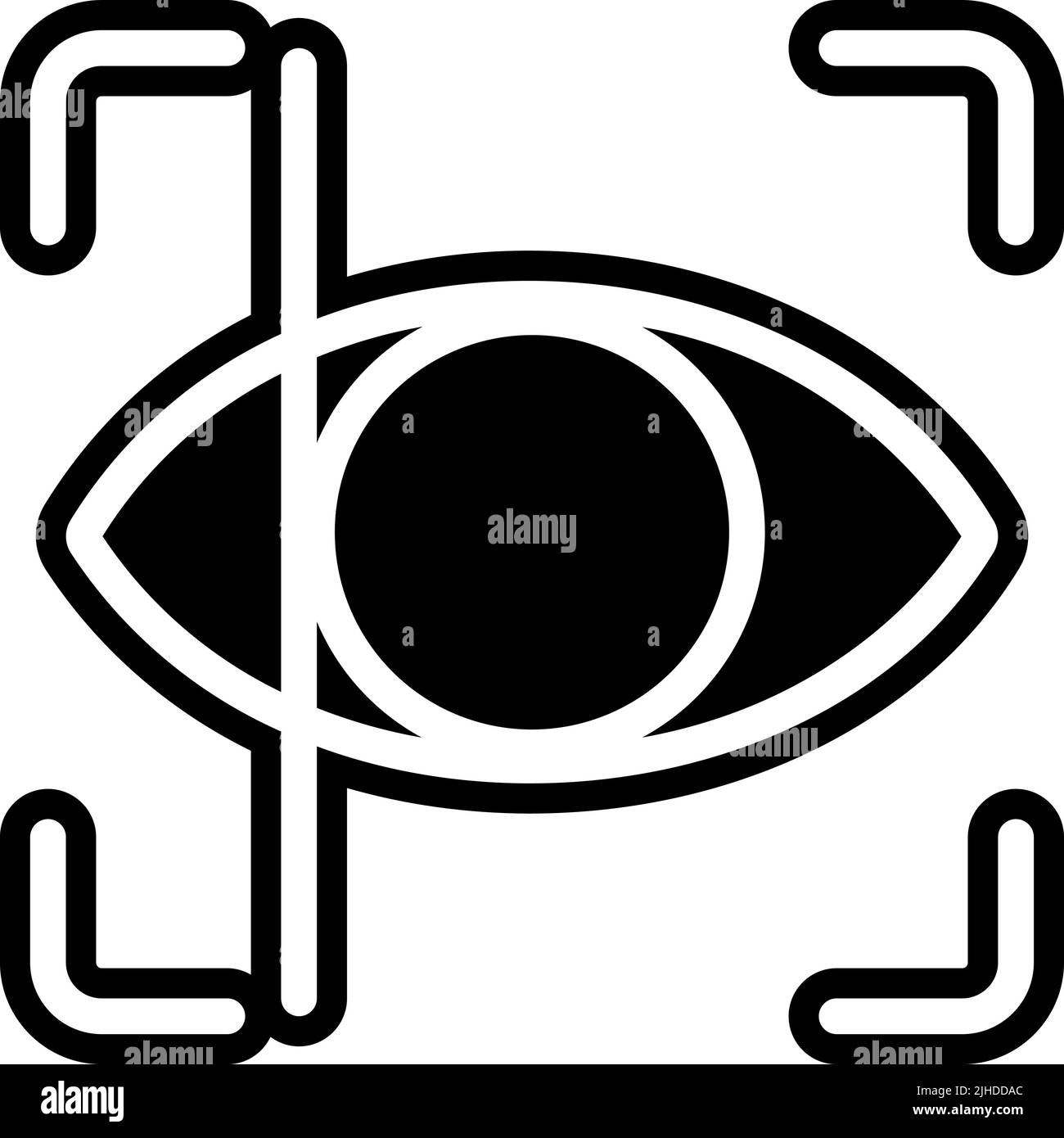 Iris scan security Black and White Stock Photos & Images - Alamy