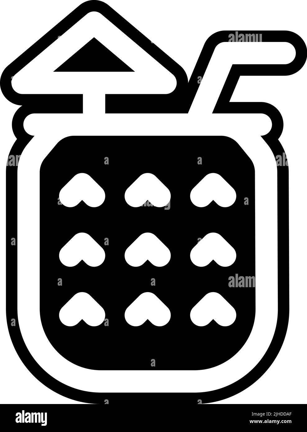 Pina colada alcoholic fresh Stock Vector Images - Alamy