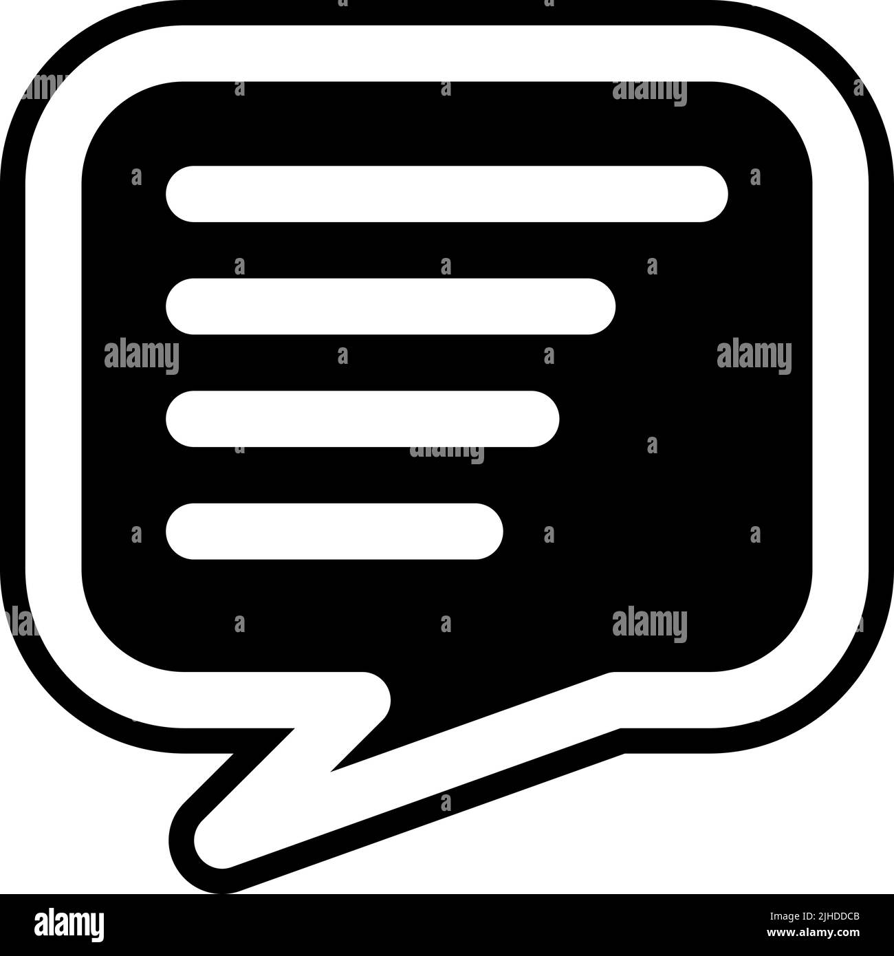 Blank imessage bubble template Black and White Stock Photos & Images ...