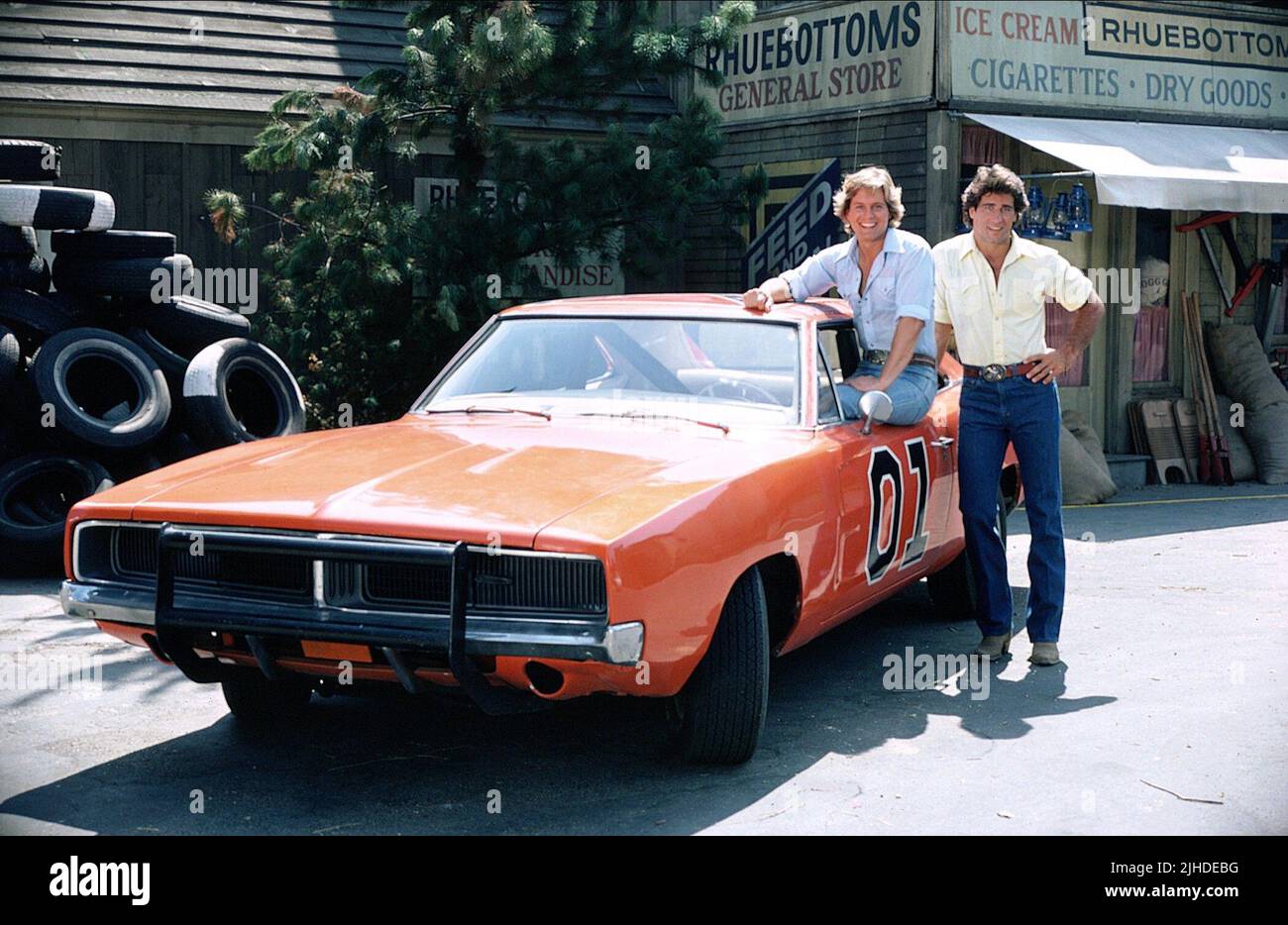 BYRON CHERRY, CHRISTOPHER MAYER, THE DUKES OF HAZZARD, 1982 Stock Photo ...