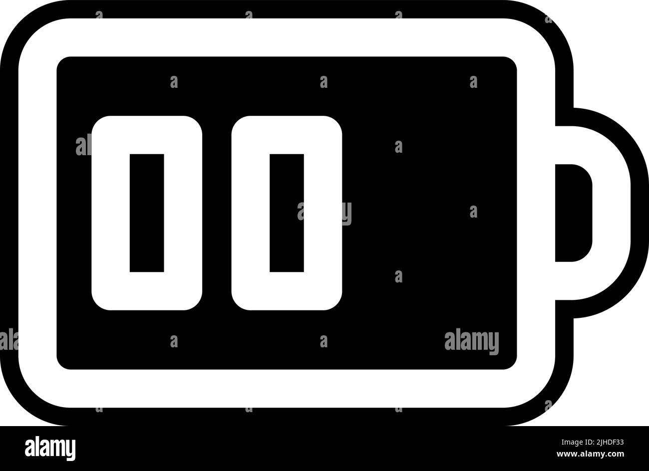 Camera interface half battery Stock Vector Image & Art - Alamy