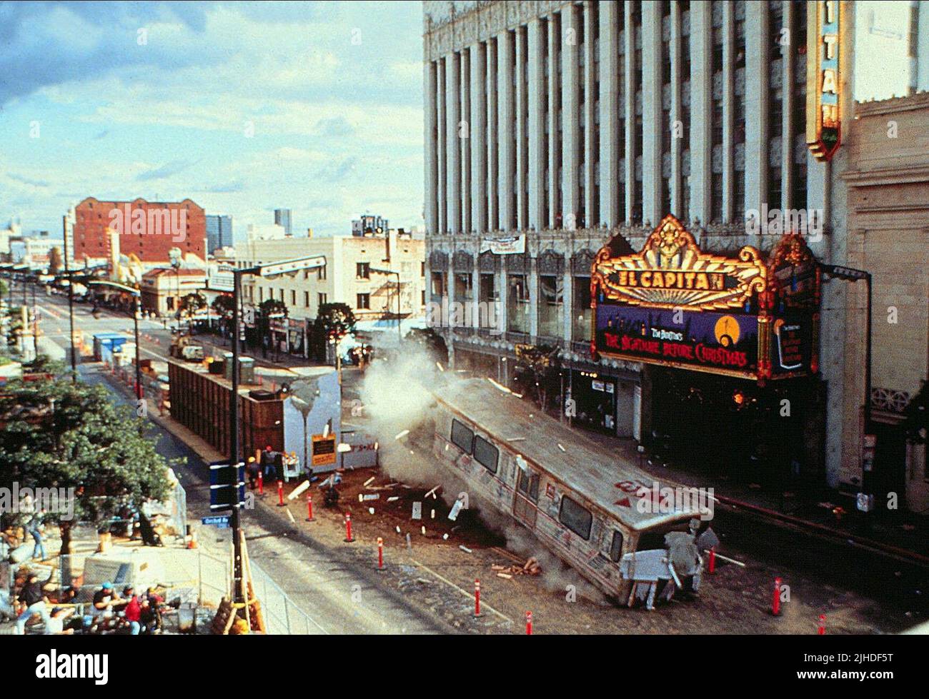 SUBWAY TRAIN STUNT SCENE, SPEED, 1994 Stock Photo - Alamy