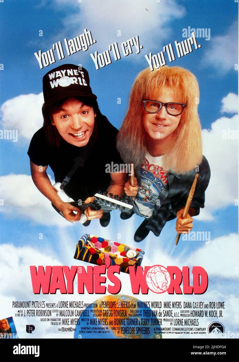MIKE MYERS POSTER, WAYNE'S WORLD, 1992 Stock Photo - Alamy