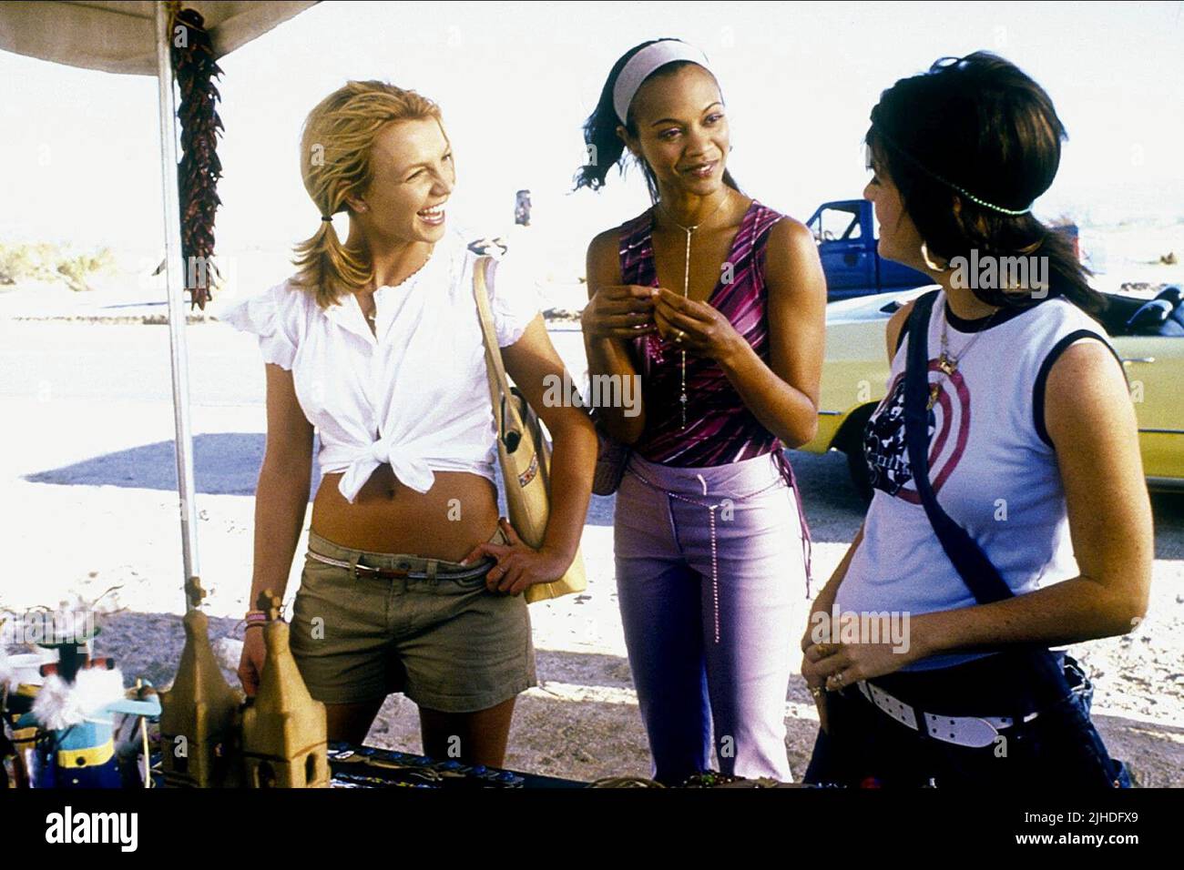 BRITNEY SPEARS, ZOE SALDANA, TARYN MANNING, CROSSROADS, 2002 Stock Photo - Alamy