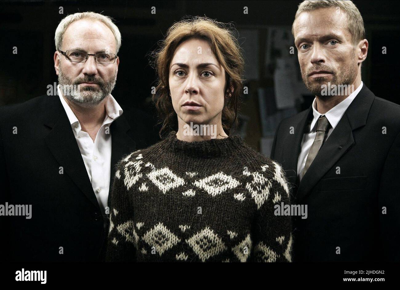 KIM BODNIA, SOFIE GRABOL, SOREN MALLING, THE KILLING, 2007 Stock Photo ...