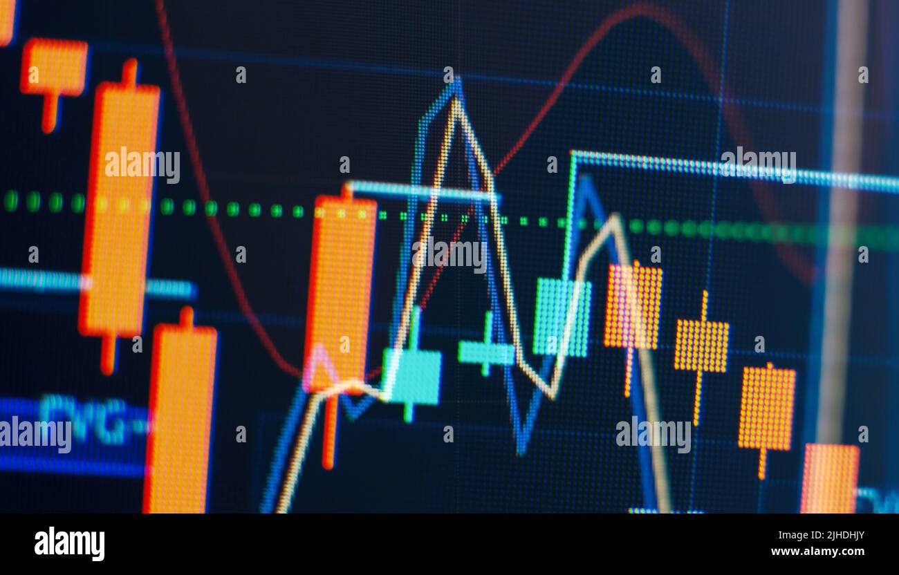 3d rendering candlestick chart hi-res stock photography and images - Alamy