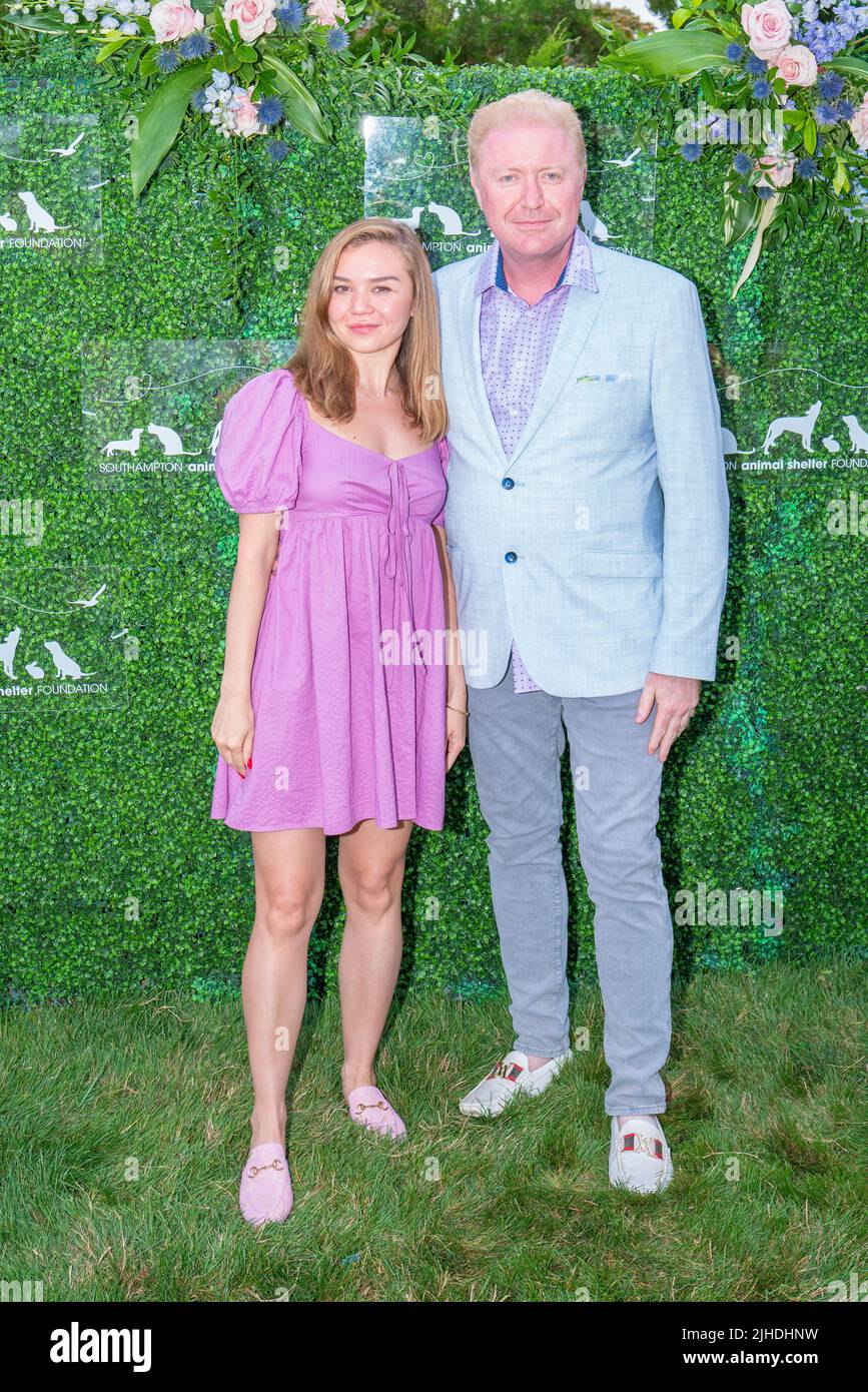 Regina Mukhtarova and Dr. David Shusterman attend the Southampton ...