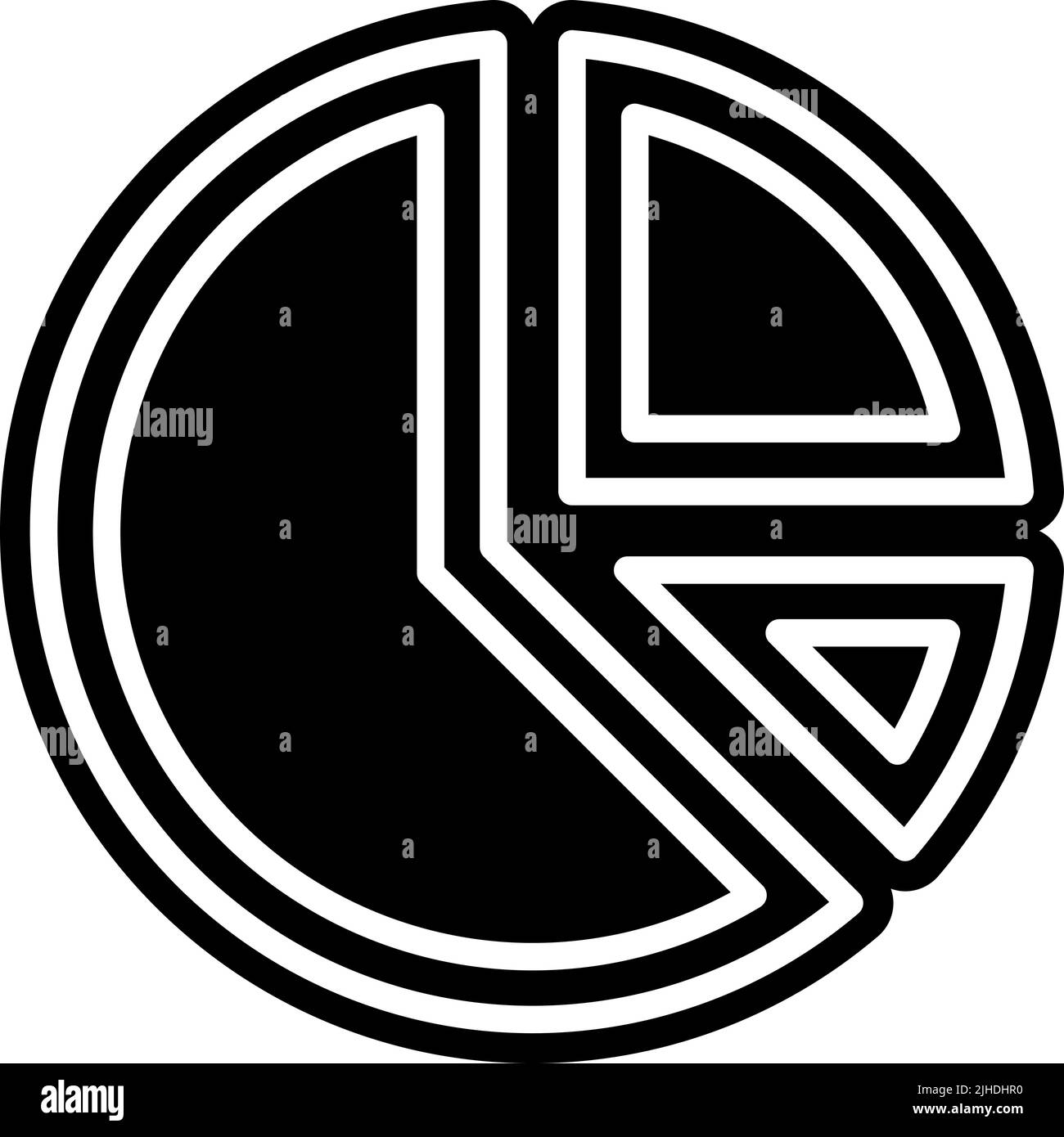 Customer reviews pie chart Stock Vector Image & Art - Alamy