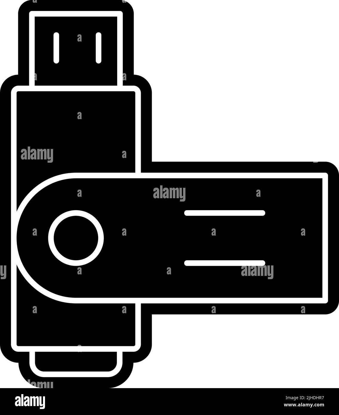 Laptop flash pen drive Stock Vector Images - Alamy