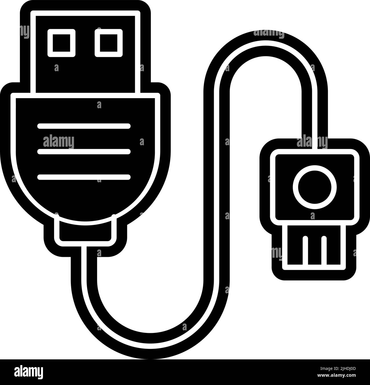 Computer usb cable Stock Vector Image & Art - Alamy