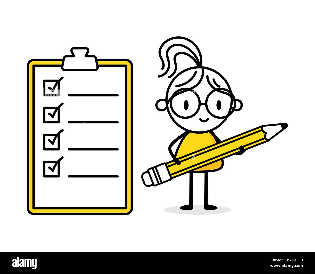 Stickman list hi-res stock photography and images - Alamy