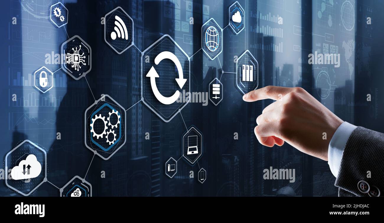 Installing software updates hi-res stock photography and images - Alamy