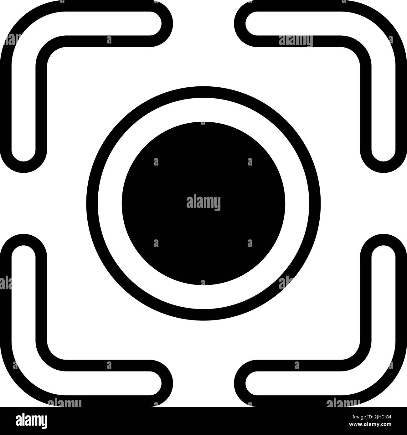 Camera focus viewfinder ui Cut Out Stock Images & Pictures - Alamy