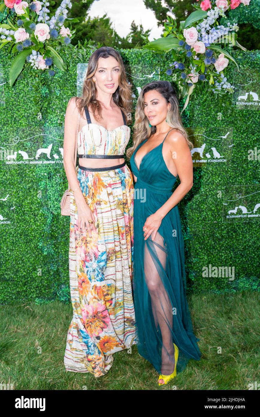 Sara Shala and Kavita Channe attend the Southampton Animal Shelter ...