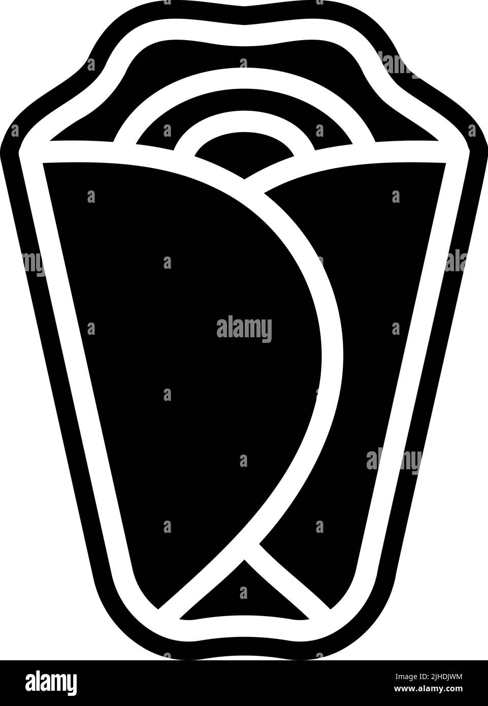 Fast food falafel icon Cut Out Stock Images & Pictures - Alamy