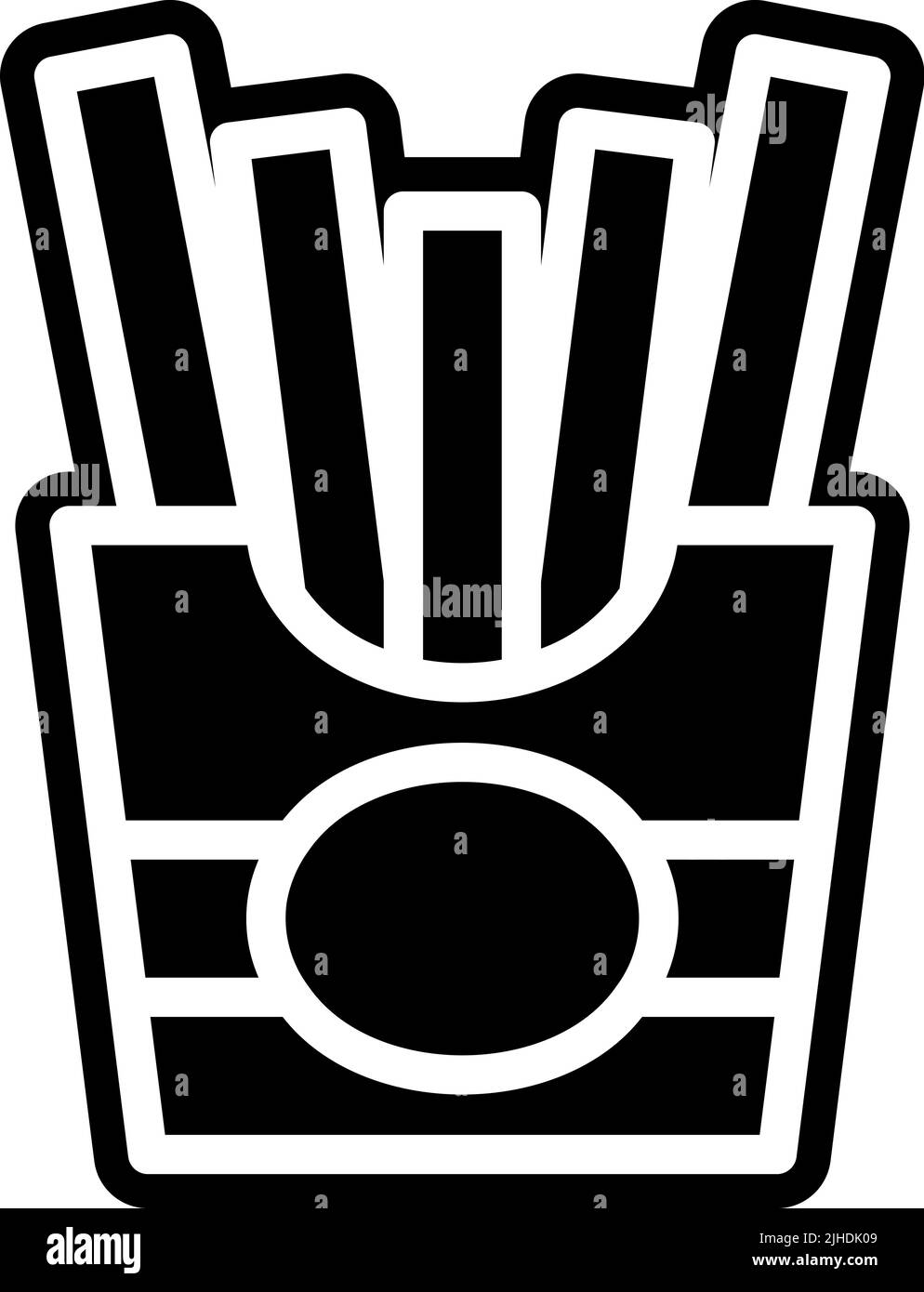 Hamburger with french fries Black and White Stock Photos & Images - Alamy