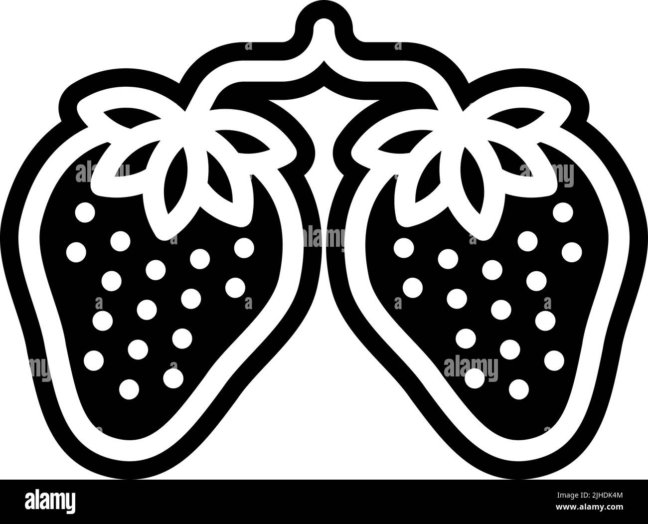 Ripe juicy cherry strawberry Black and White Stock Photos & Images - Alamy