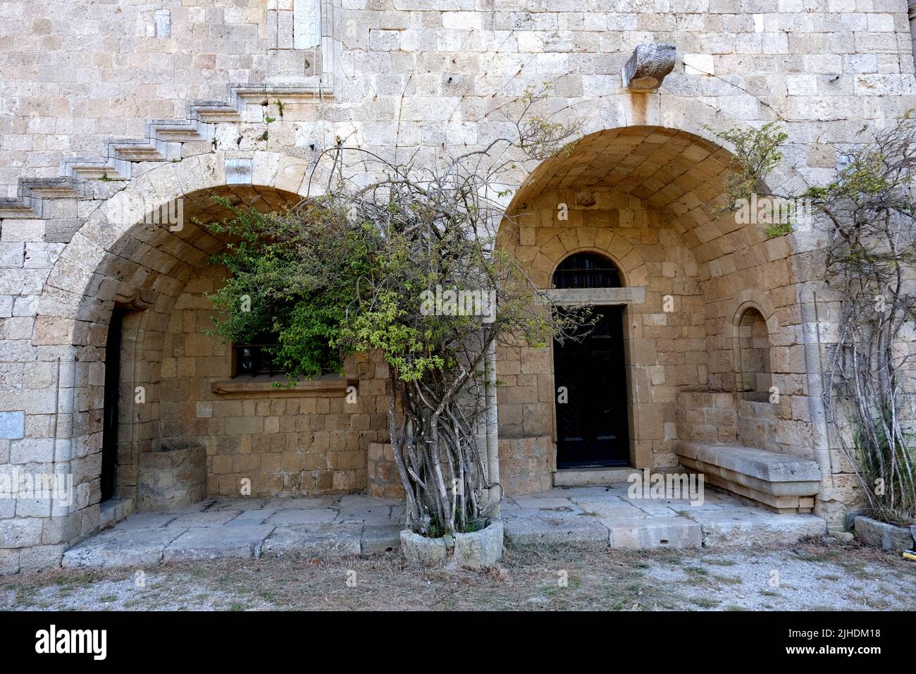 The monastery at Mount Filerimos in Rhodes Greece Stock Photo - Alamy