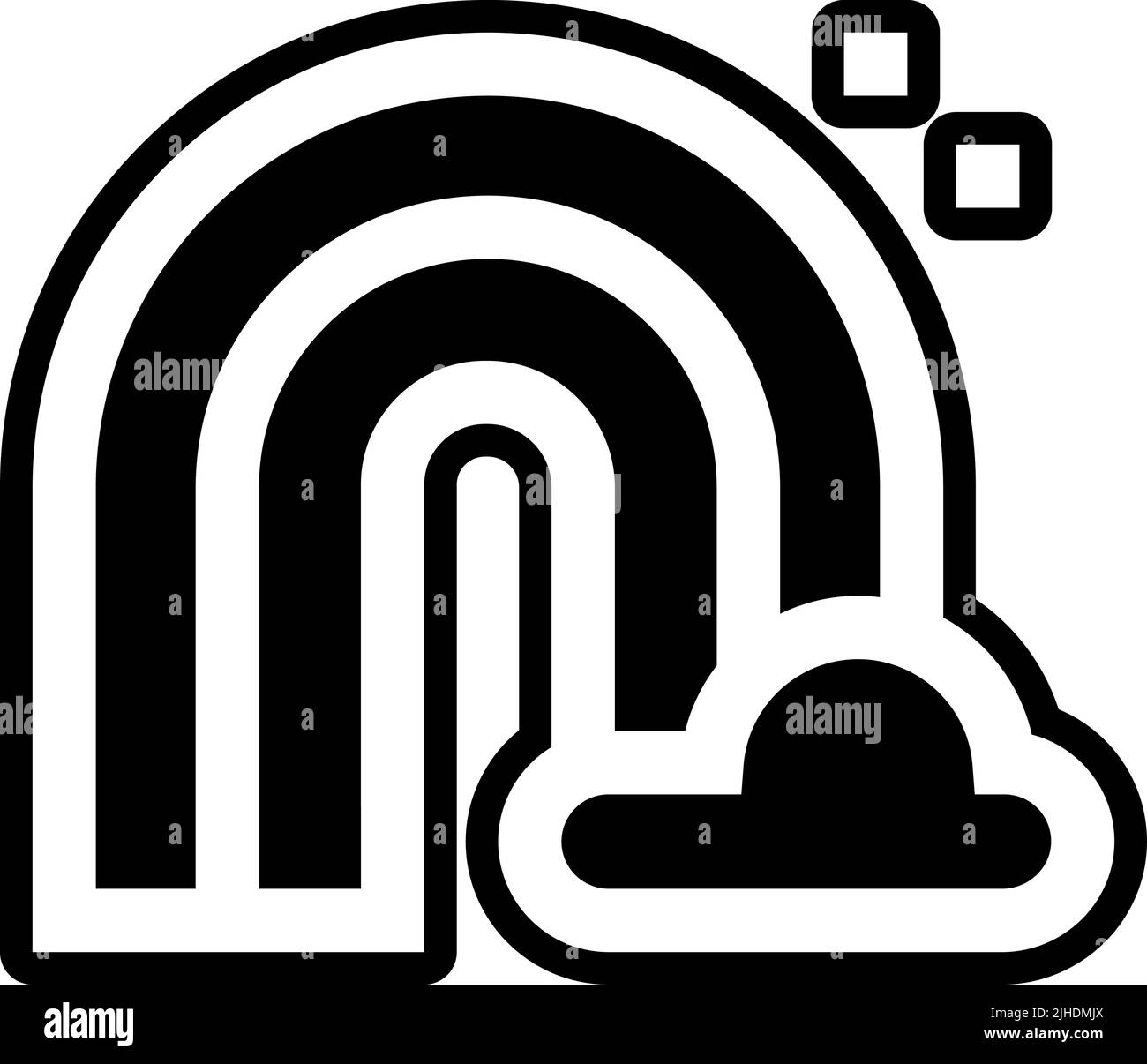 Magic rainbow Stock Vector Image & Art - Alamy