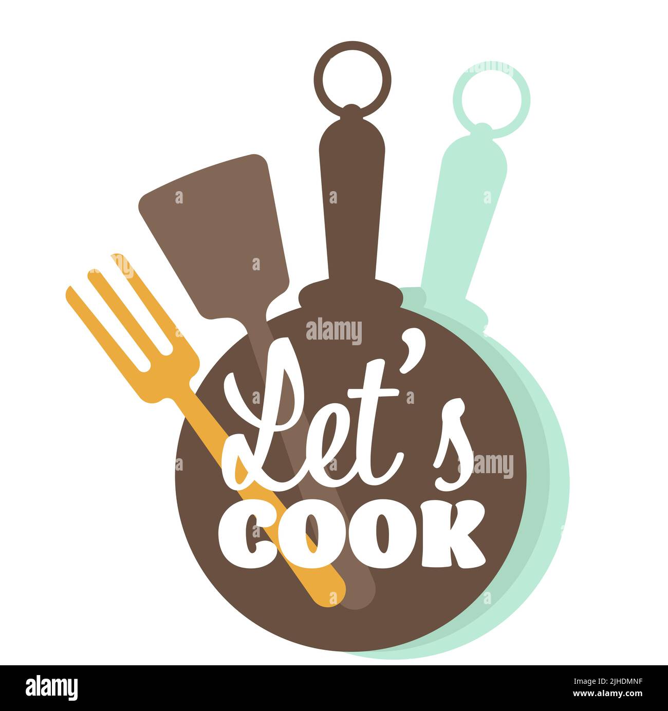 Kitchenware and cutlery cooking school or classes isolated icons vector ...