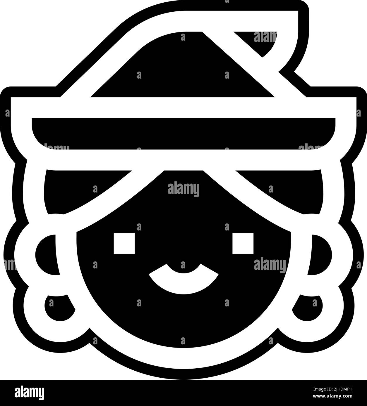 Set cute witch cartoon Black and White Stock Photos & Images - Alamy