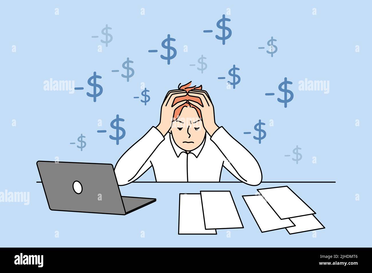 Headache accounting Stock Vector Images - Alamy