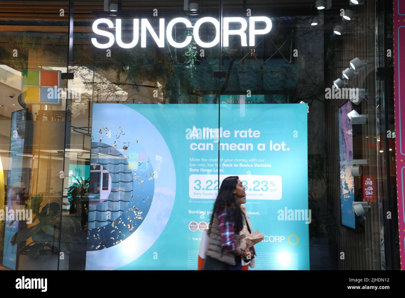 Sydney, Australia. 18th July 2022. ANZ Bank has agreed to buy Suncorp's banking arm for almost ...