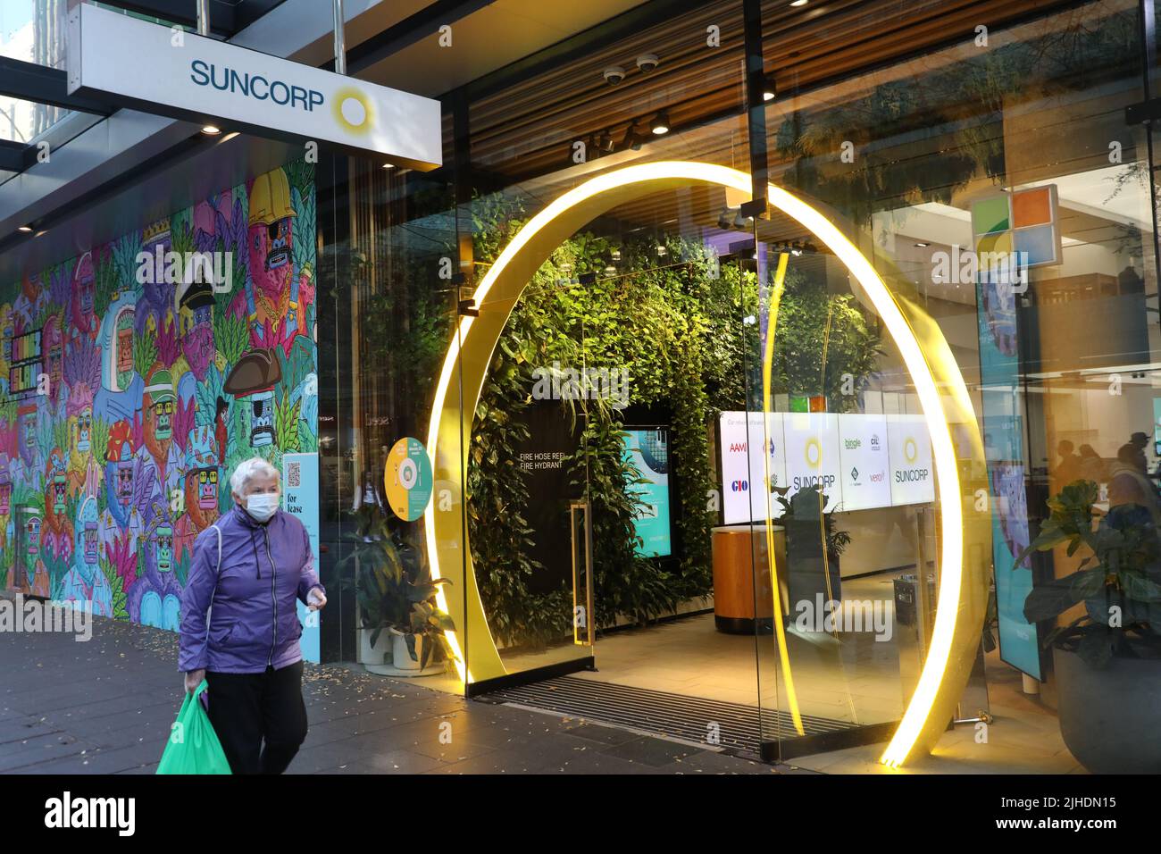 Sydney, Australia. 18th July 2022. ANZ Bank has agreed to buy Suncorp's banking arm for almost ...