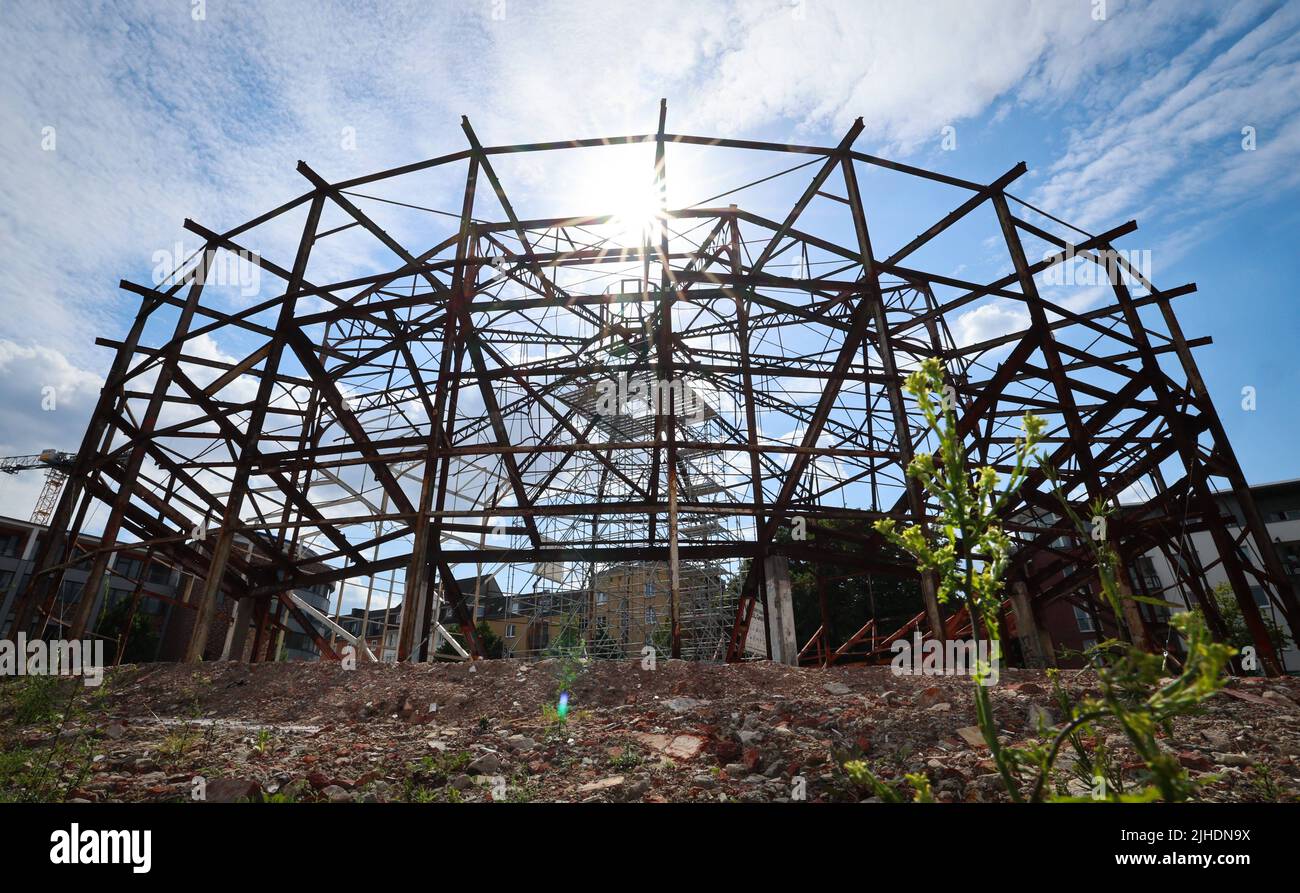 Hamburg, Germany. 29th June, 2022. The listed steel structure of the ...