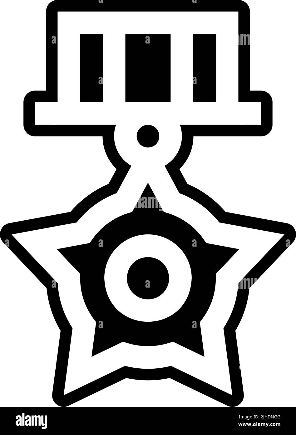 Medal glory line icon Stock Vector Images - Alamy