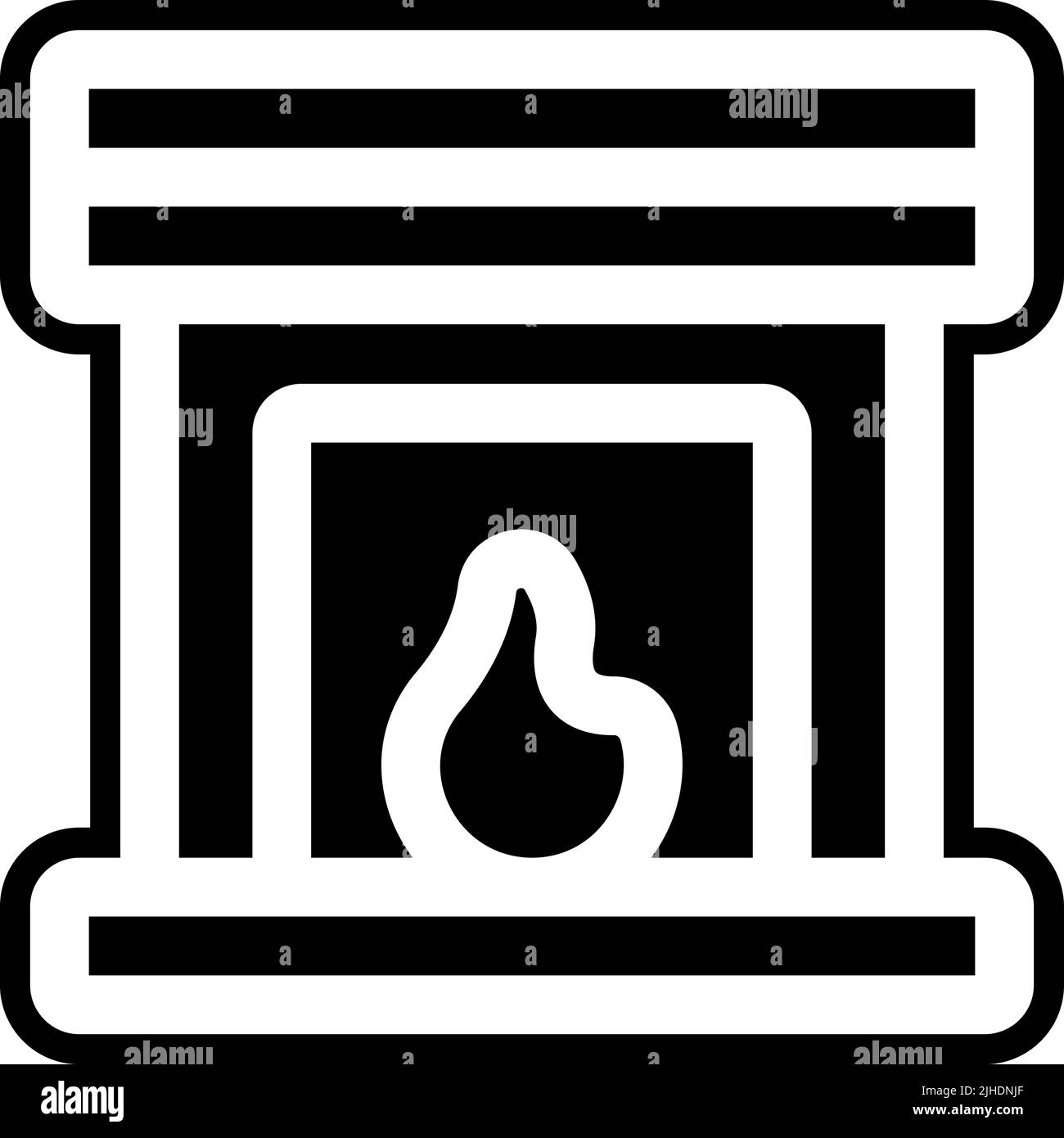 Home stuff fireplace Stock Vector Image & Art - Alamy