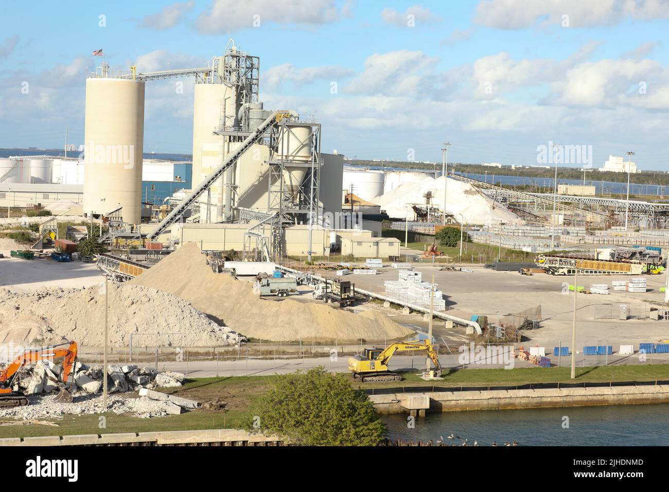 Sand destined to the manufacture of cement in a quarry Stock Photo - Alamy