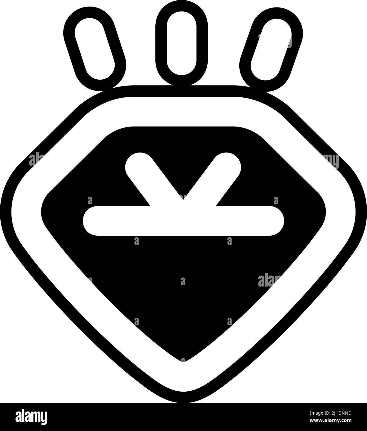 Diamond prize icon outline Stock Vector Images - Alamy