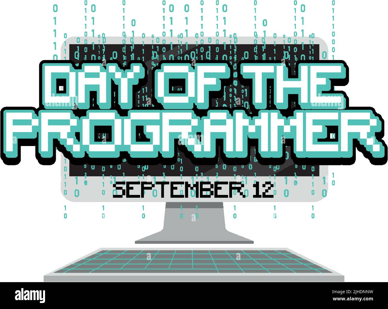 The Day of the Programmer Poster illustration Stock Vector Image & Art ...