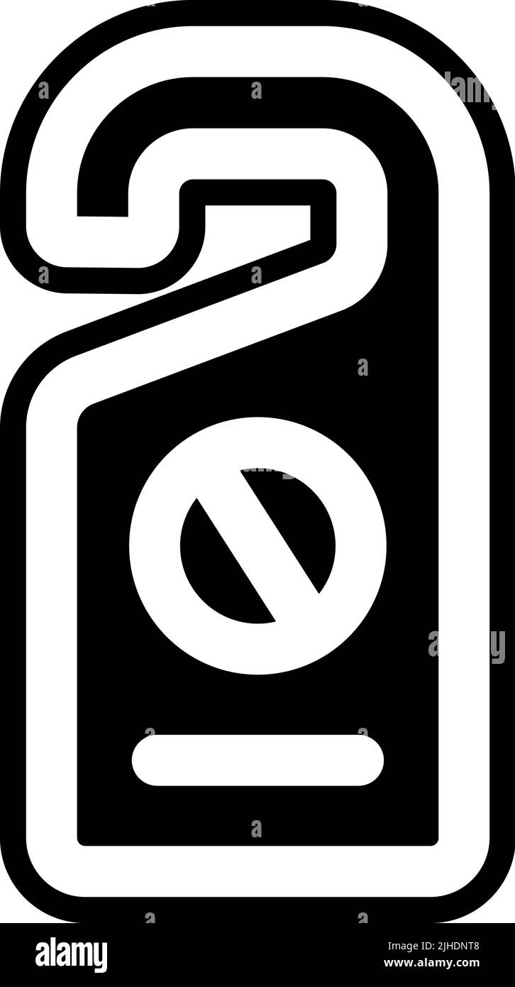 Door hanger template Black and White Stock Photos & Images - Alamy