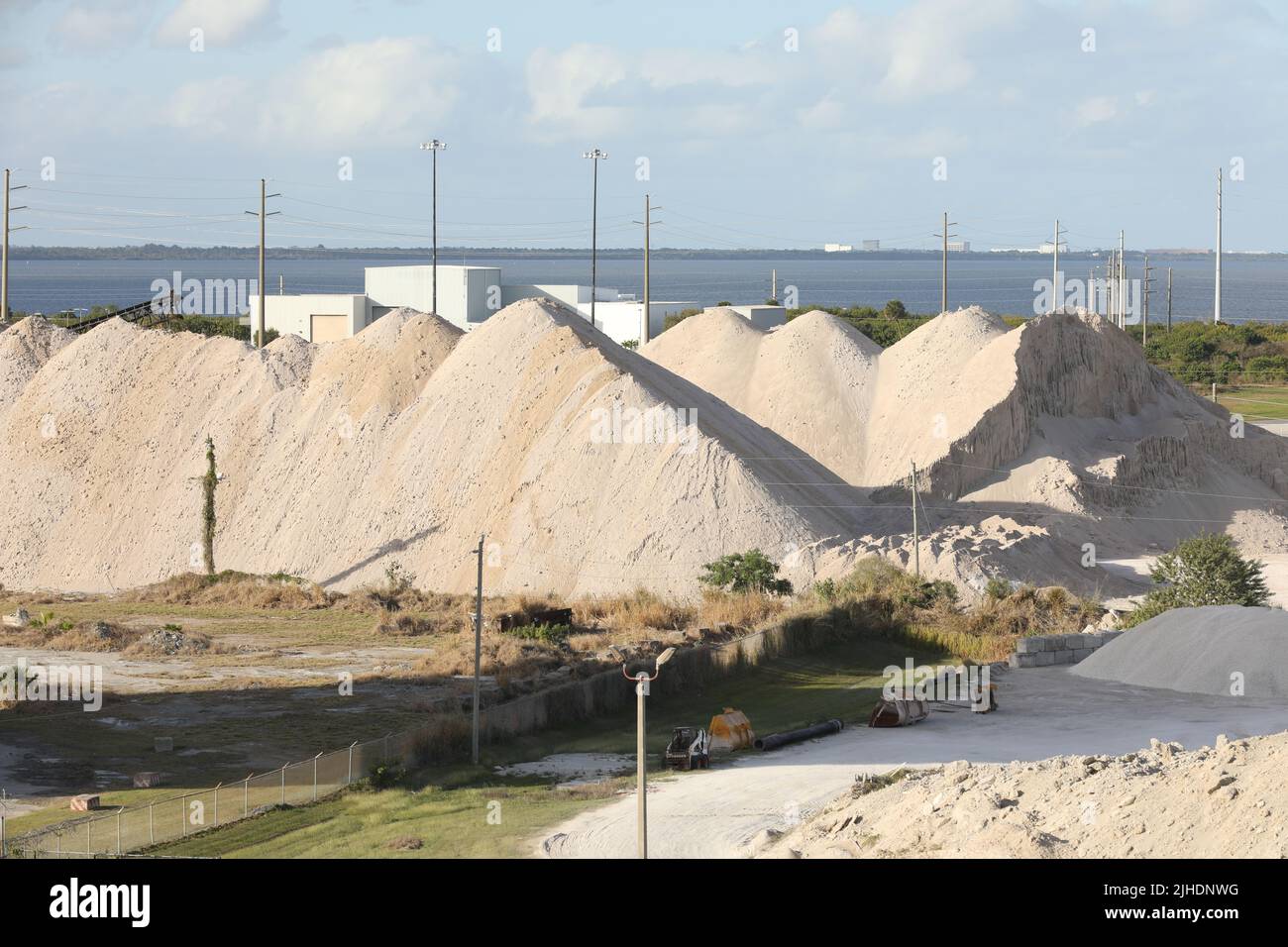 Sand destined to the manufacture of cement in a quarry Stock Photo - Alamy