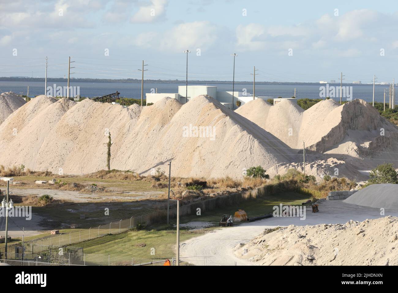 Sand destined to the manufacture of cement in a quarry Stock Photo - Alamy