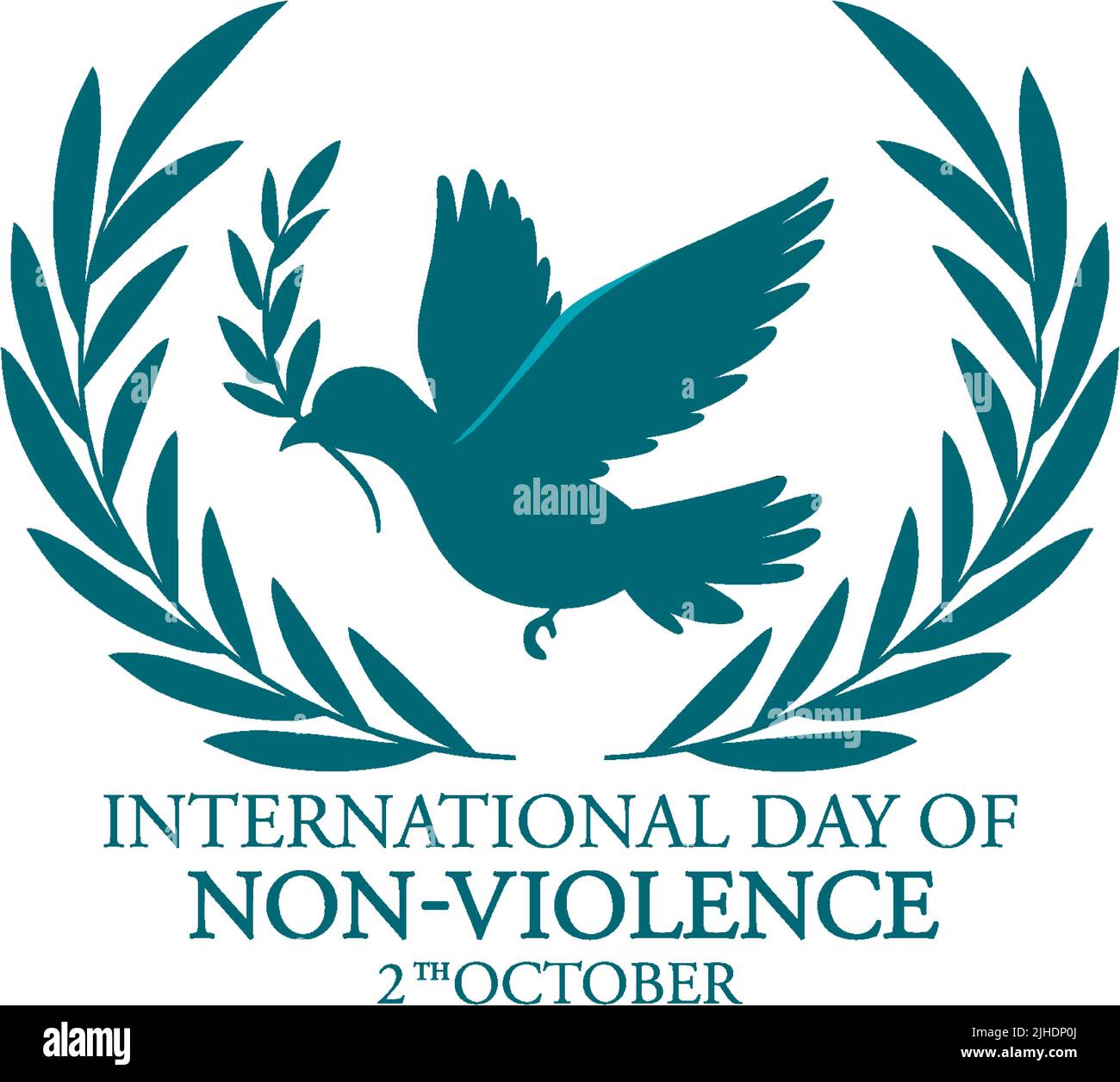 International Day of Non Violence Poster illustration Stock Vector ...