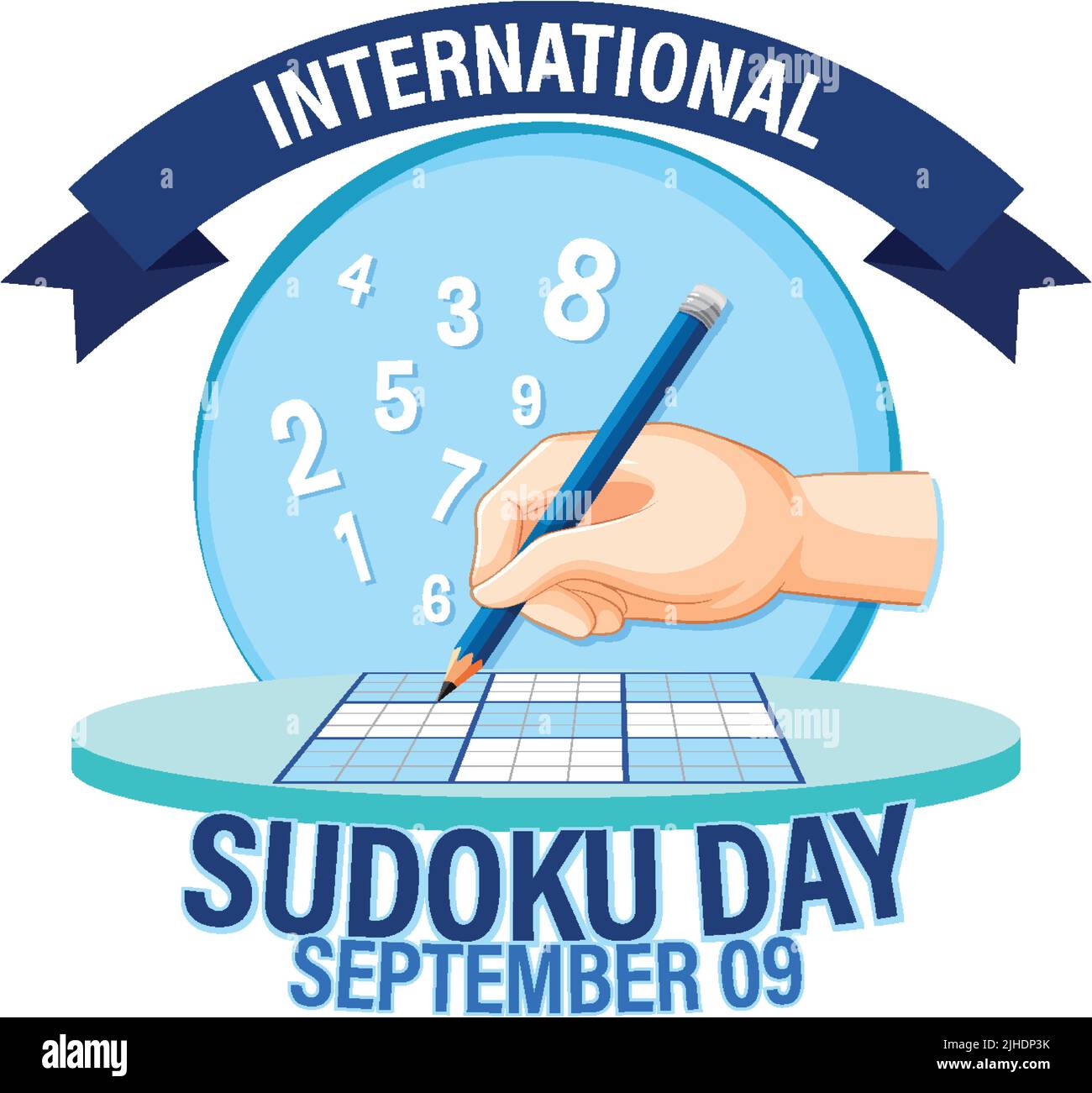 International Sudoku Day Banner Design illustration Stock Vector Image ...
