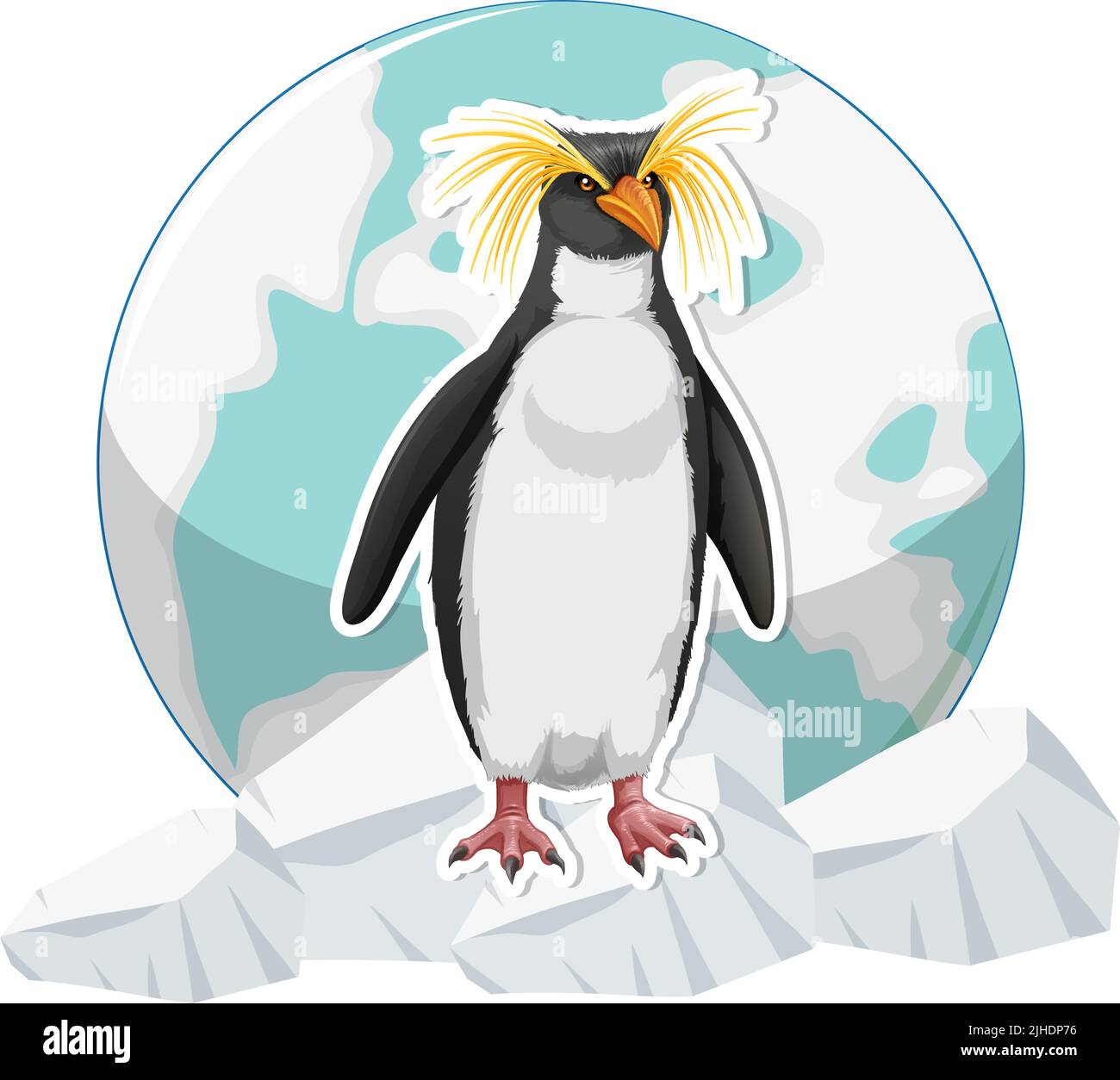 Rockhopper Penguin Clipart Two