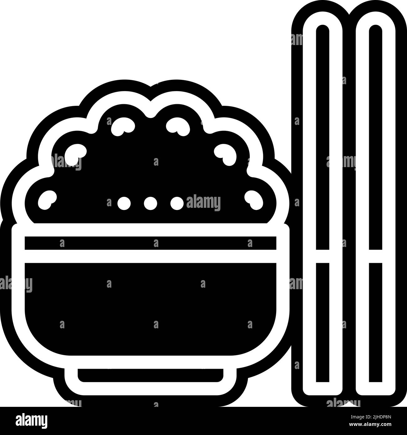Japanese food rice bowl Stock Vector Image & Art - Alamy
