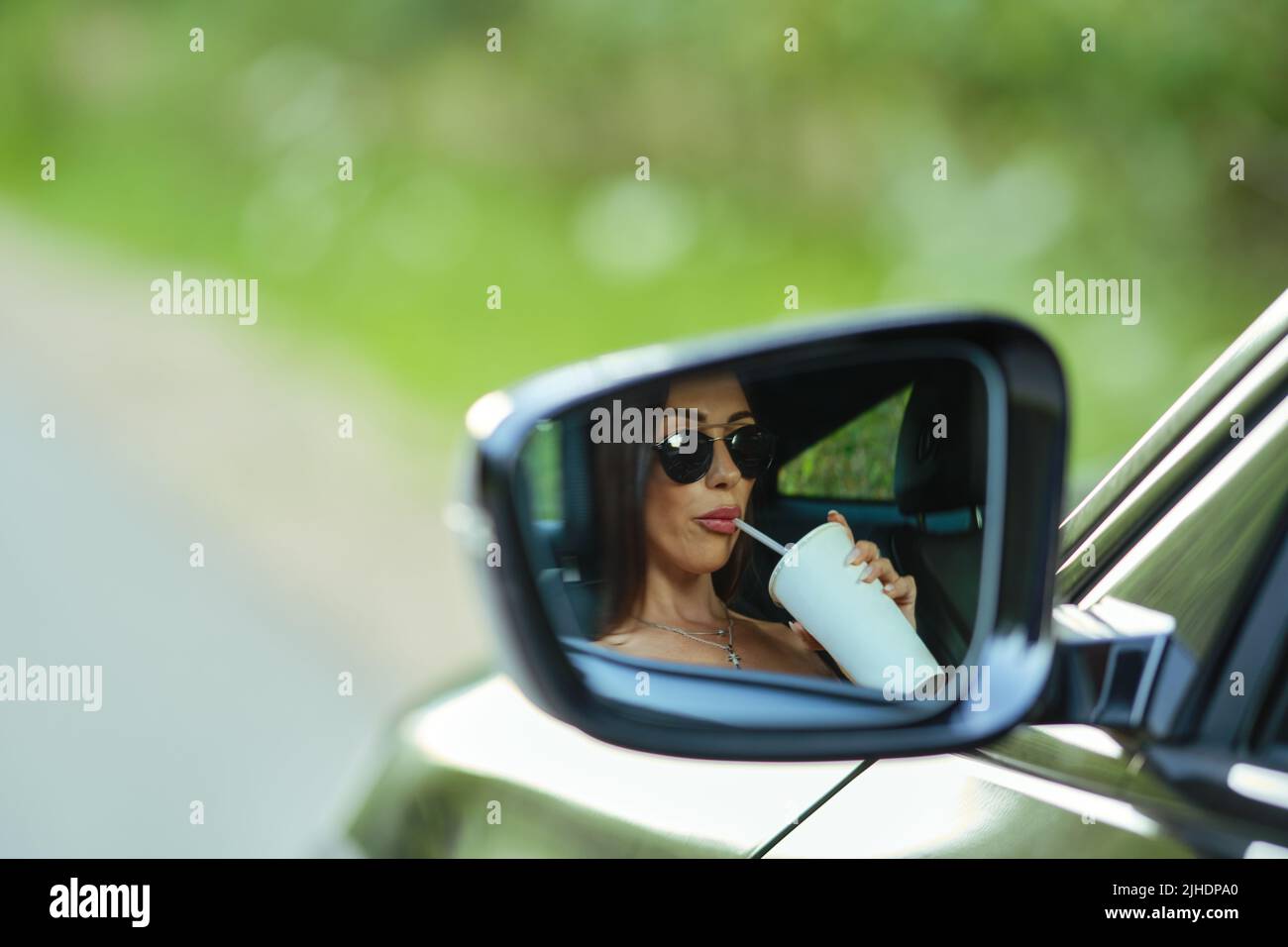 Sunglasses road reflection closeup hi-res stock photography and images ...