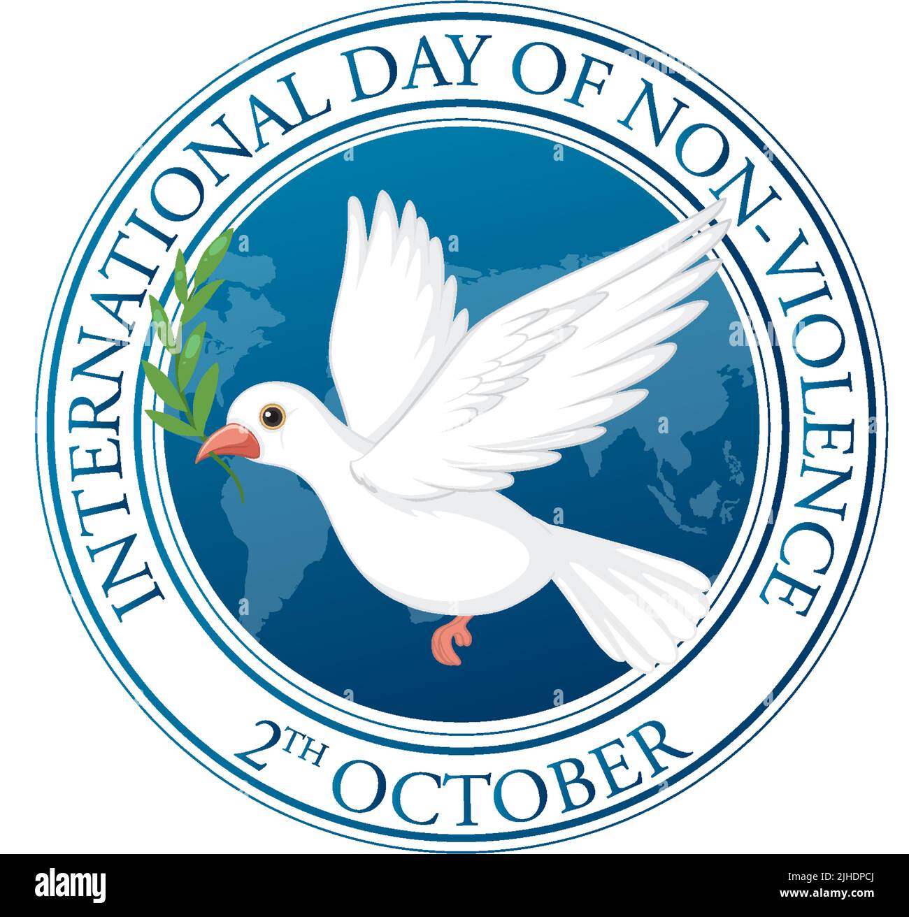 International Day of Non Violence Poster illustration Stock Vector ...