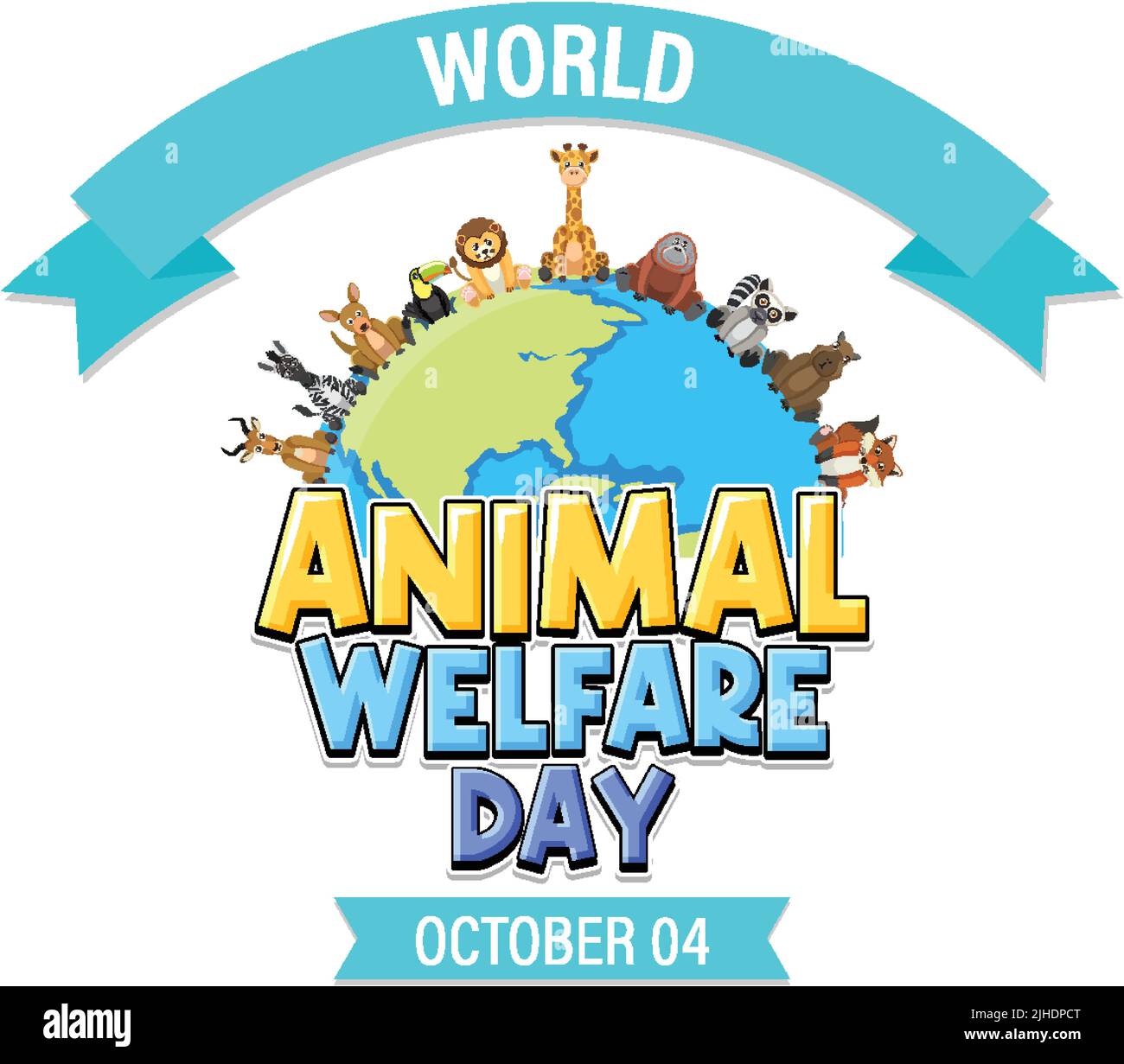 World Animal Welfare Day Poster illustration Stock Vector Image & Art ...